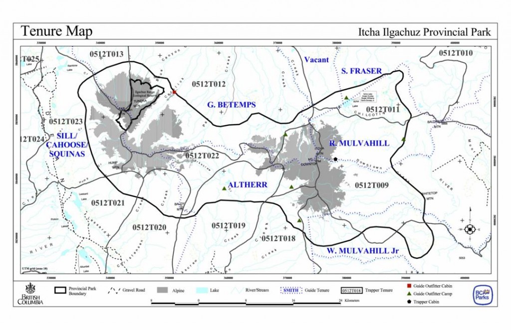 Tenure Map Itcha Ilgachuz Provincial Park - Friends of Ecological Reserves