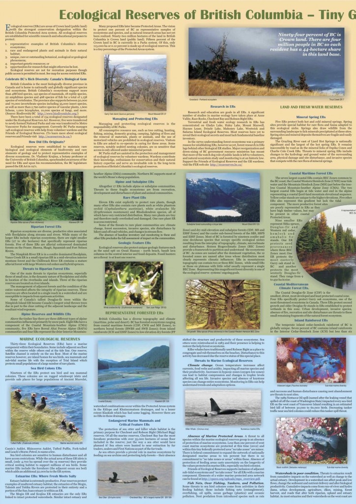 Up-dated map/brochure of BC’s Ecological Reserves - Friends of ...