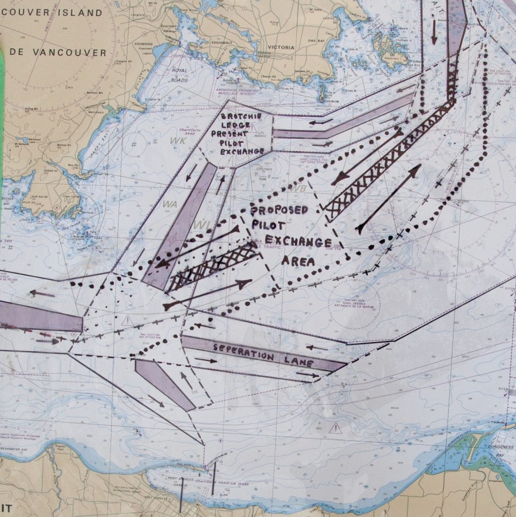Location of current shipping lanes threaten South Vancouver Island ...